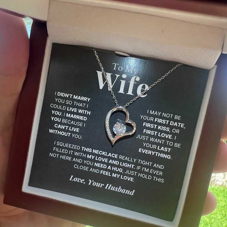 To My Wife - Love Heart Necklace - Your Last Everything - Ellie Grace ...