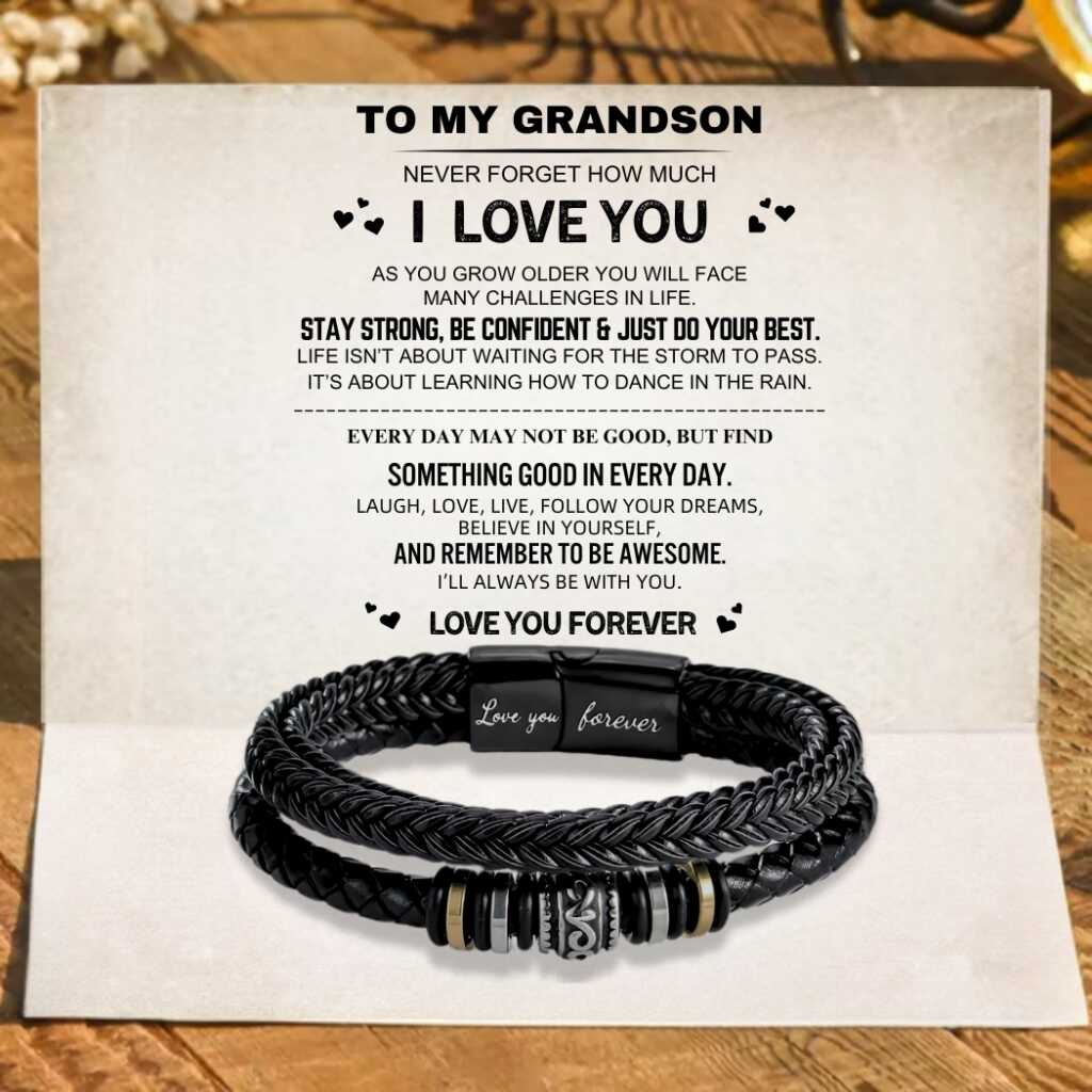 To My Grandson ‘Love You Forever’ Bracelet – Ellie Grace Jewellery